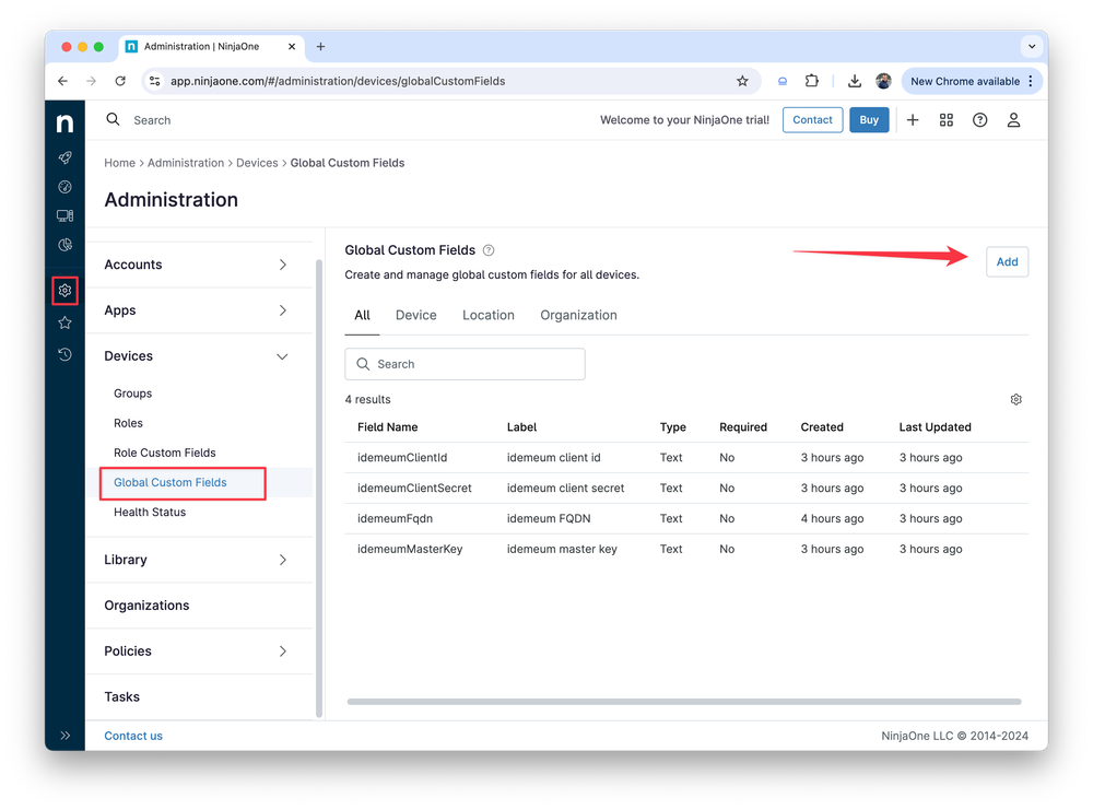 Ninja RMM - Parametrized Windows agent install