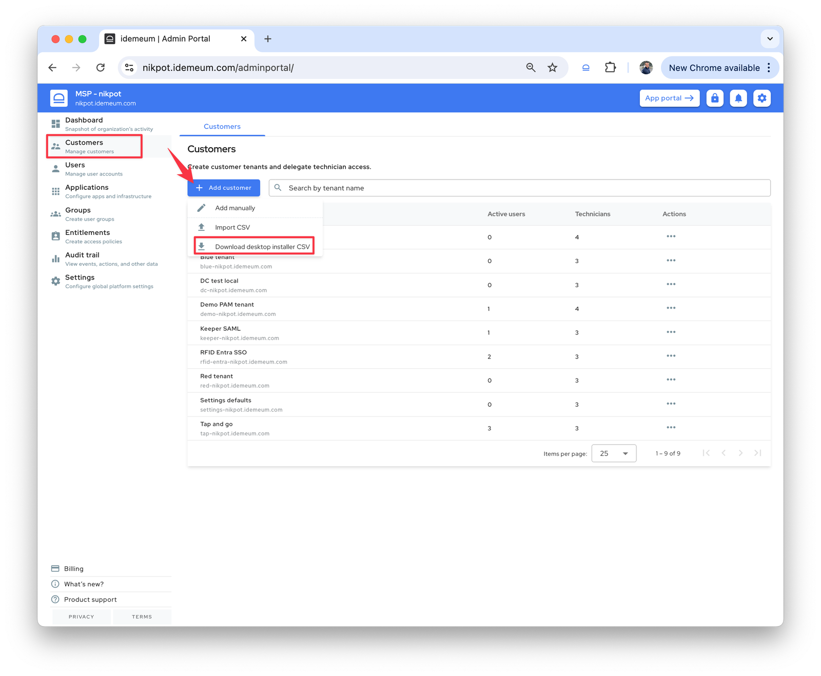 Ninja RMM - Parametrized Windows agent install